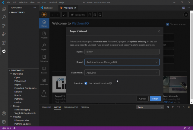 PlatformIO and VSCode for Windows - UKMARS