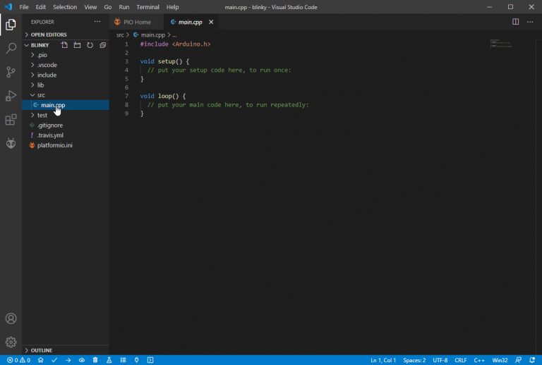 PlatformIO and VSCode for Windows - UKMARS
