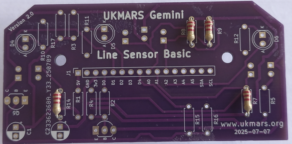 Line Sensor Board - UKMARS