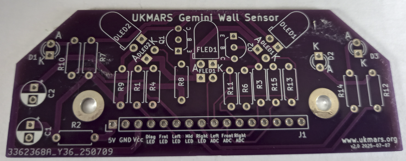 Wall Sensor Board - UKMARS