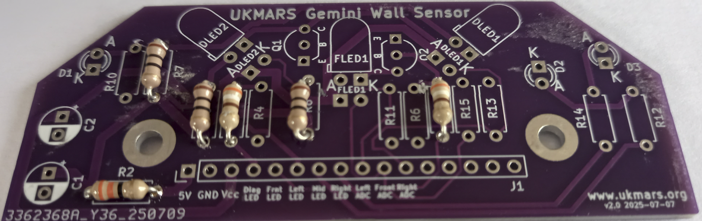 Wall Sensor Board - UKMARS