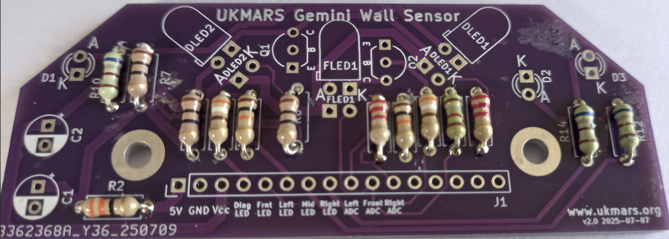 Wall Sensor Board - UKMARS