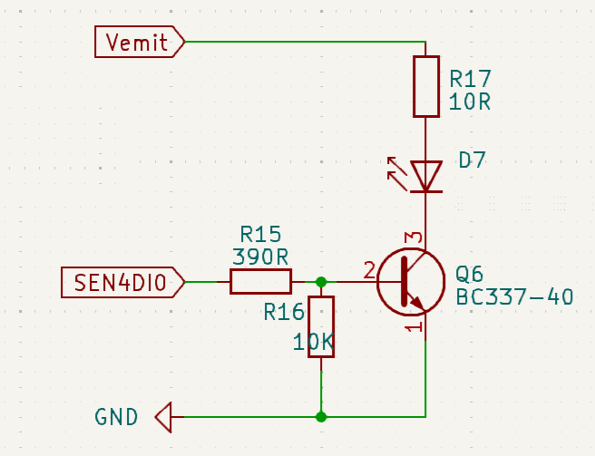 Line Sensor PCB - UKMARS
